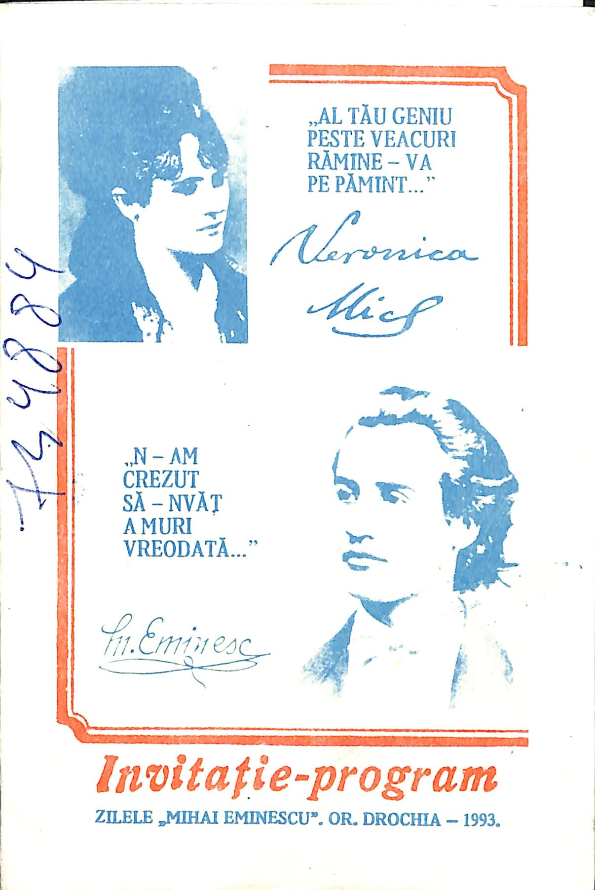 Programul Zilelor „Mihai Eminescu”