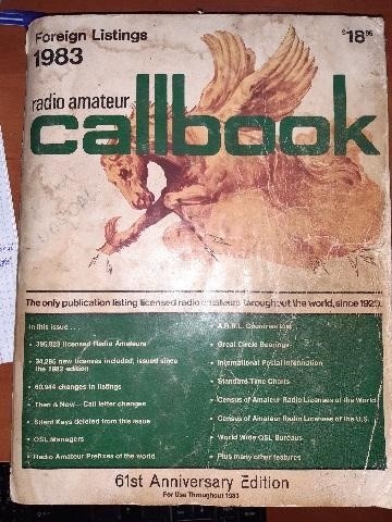 „Foreign listings radio amateur callbook 1983, vol.61”